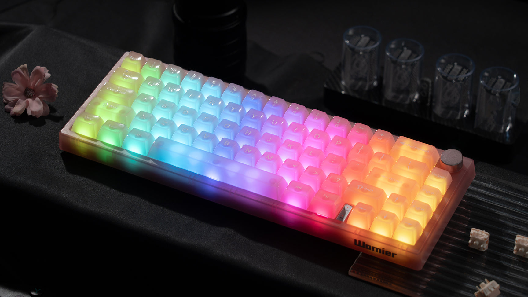 Womier VK66 Pro VIA Support Gasket Mechanical Keyboard with Knob ...