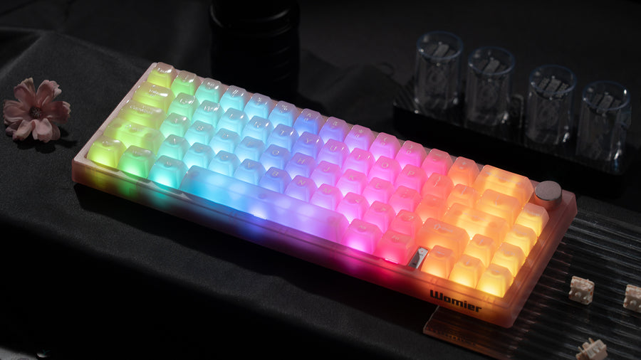 Womier VK66 Pro VIA Support Gasket Mechanical Keyboard with Knob ...