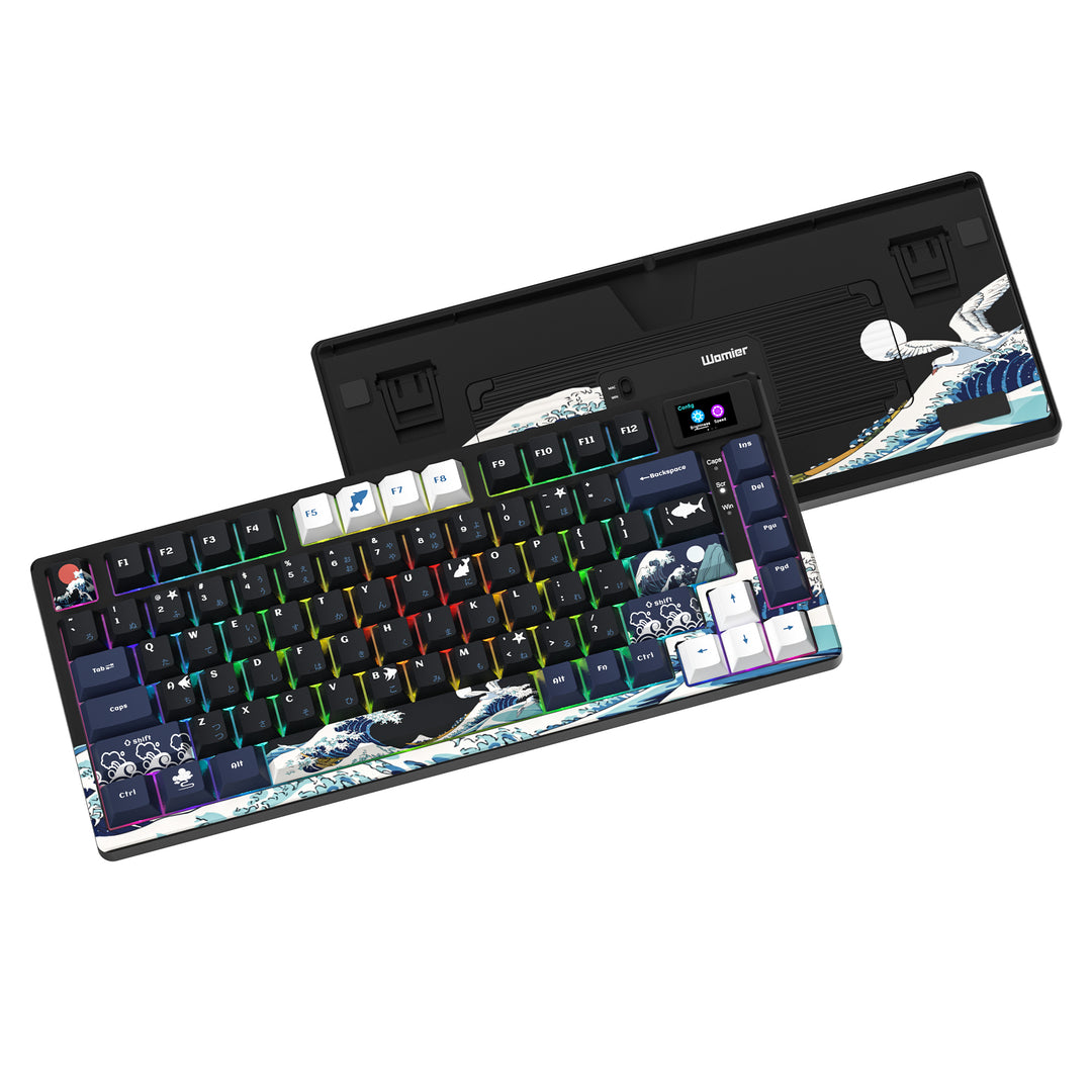 Womier SK80 75% Themed Mechanical Keyboard with Multimedia Screen ...