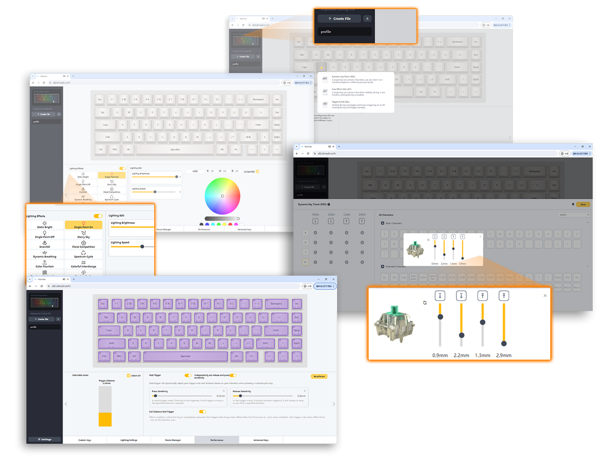 Womier M68 HE V2 65% Hall Effect Rapid Trigger Wired Gaming Keyboard ...
