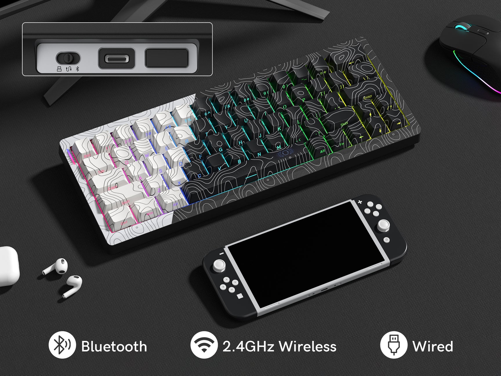 Womier Q61 60% QMK/VIA Support Gasket Mounted Wireless Gaming Keyboard – Womier Keyboard