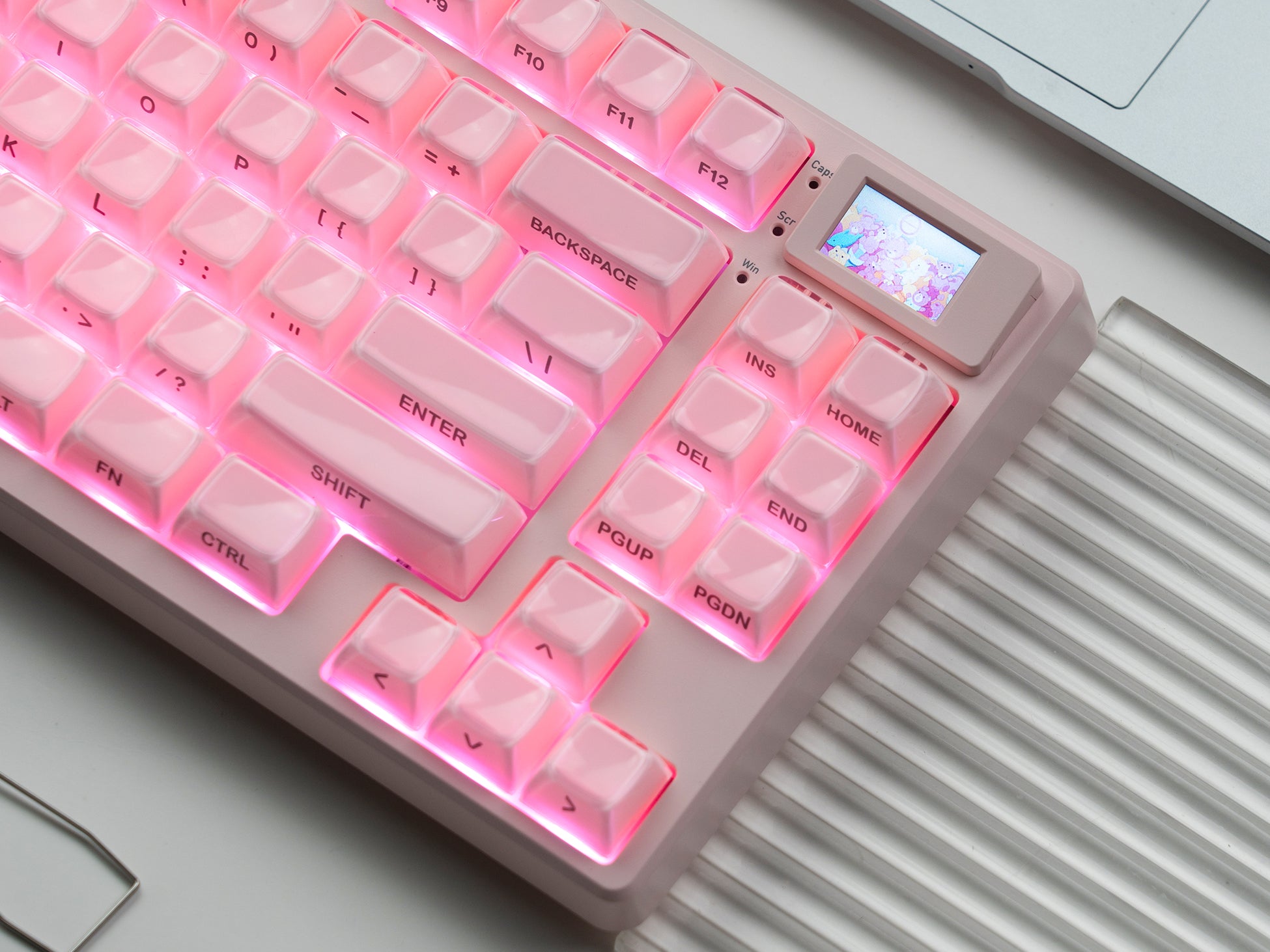 Womier SK80 Pro 75% Themed Wireless Keyboard with Multimedia Display ...