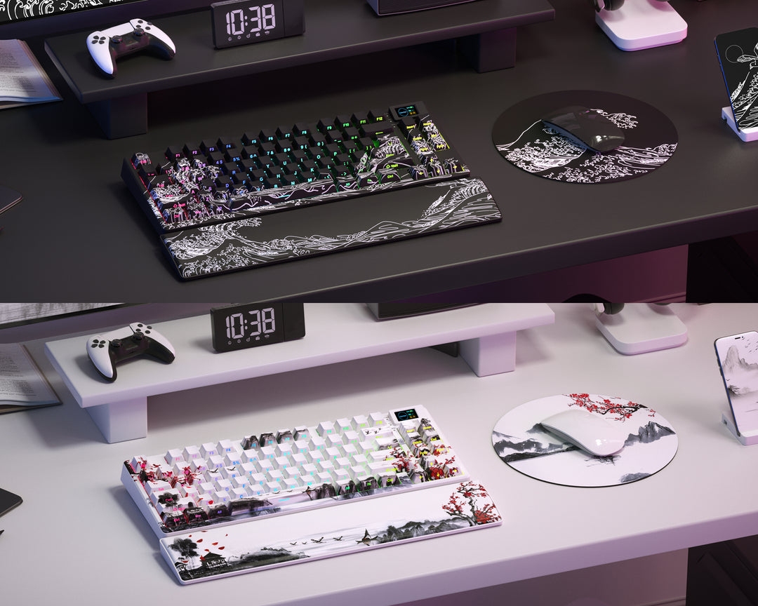 Womier SK80 Pro 75% Themed Wireless Keyboard with Multimedia Display ...