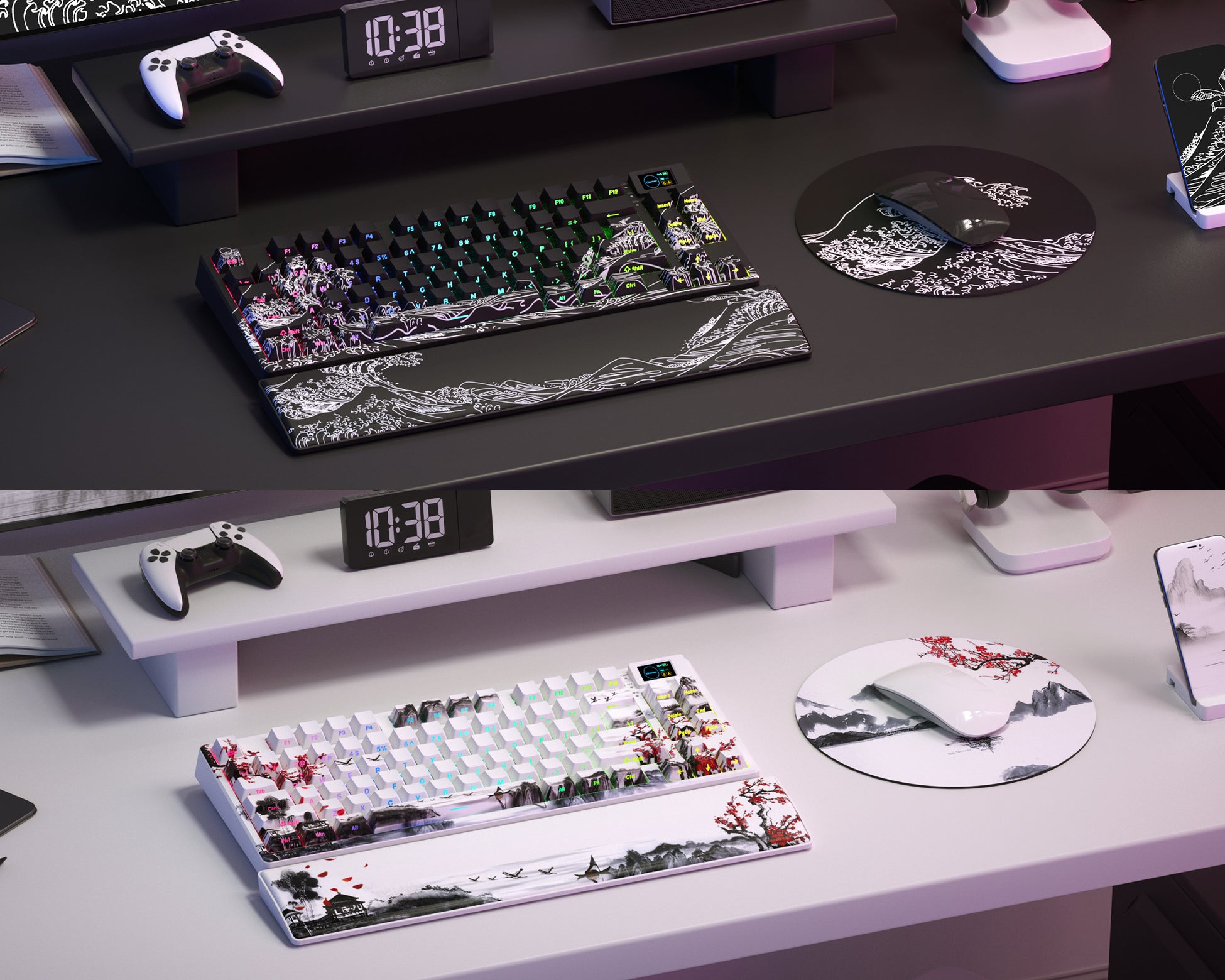 Womier SK80 Pro 75% Themed Wireless Keyboard with Multimedia Display ...